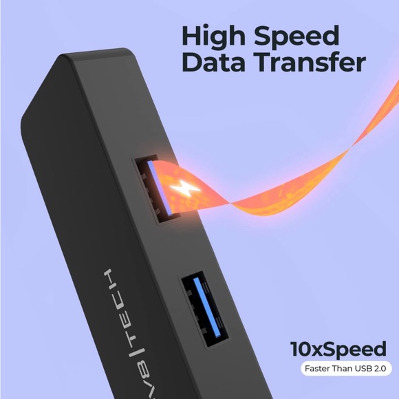 NOV8TECH | Other | Nov8tech 4 Port Usb 3 Hub Splitter Extender Ultra ...